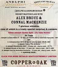 Adelphi and Ardnamurchan Whisky Masterclass With Alex Bruce and Connal ...